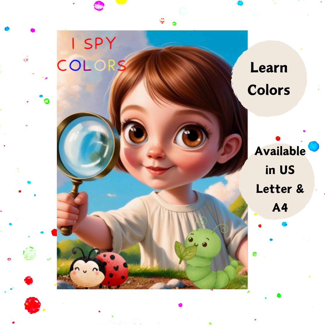 I Spy Colors and Color Sorting Activity Game for Preschool, Color ...