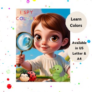I Spy Colors and Color Sorting Activity Game for Preschool, Color ...