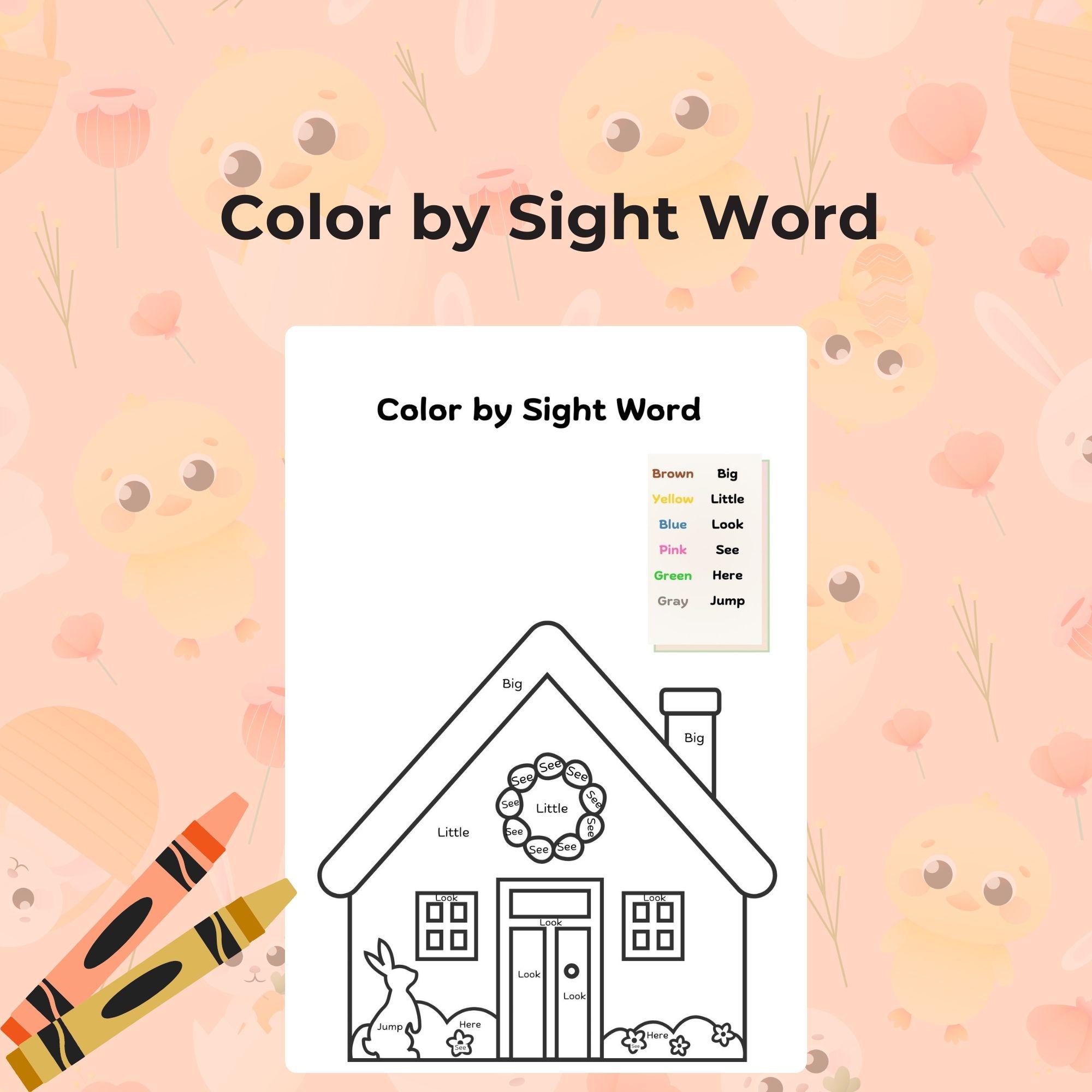 Easter Sight Word Activity Printable, Preschool Easter Tracing and ...