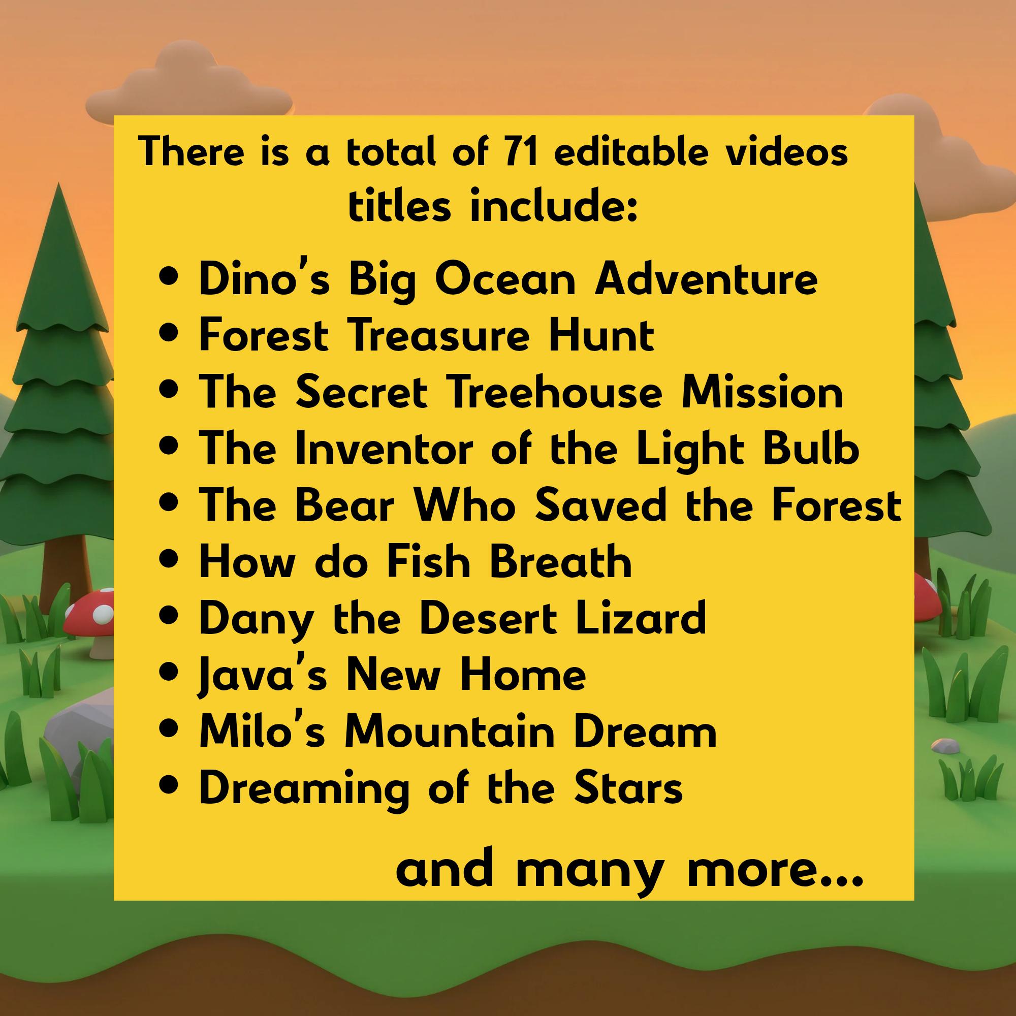 3D Animated Kids' Story Videos: PLR Resell Rights, Canva Editable Kids ...