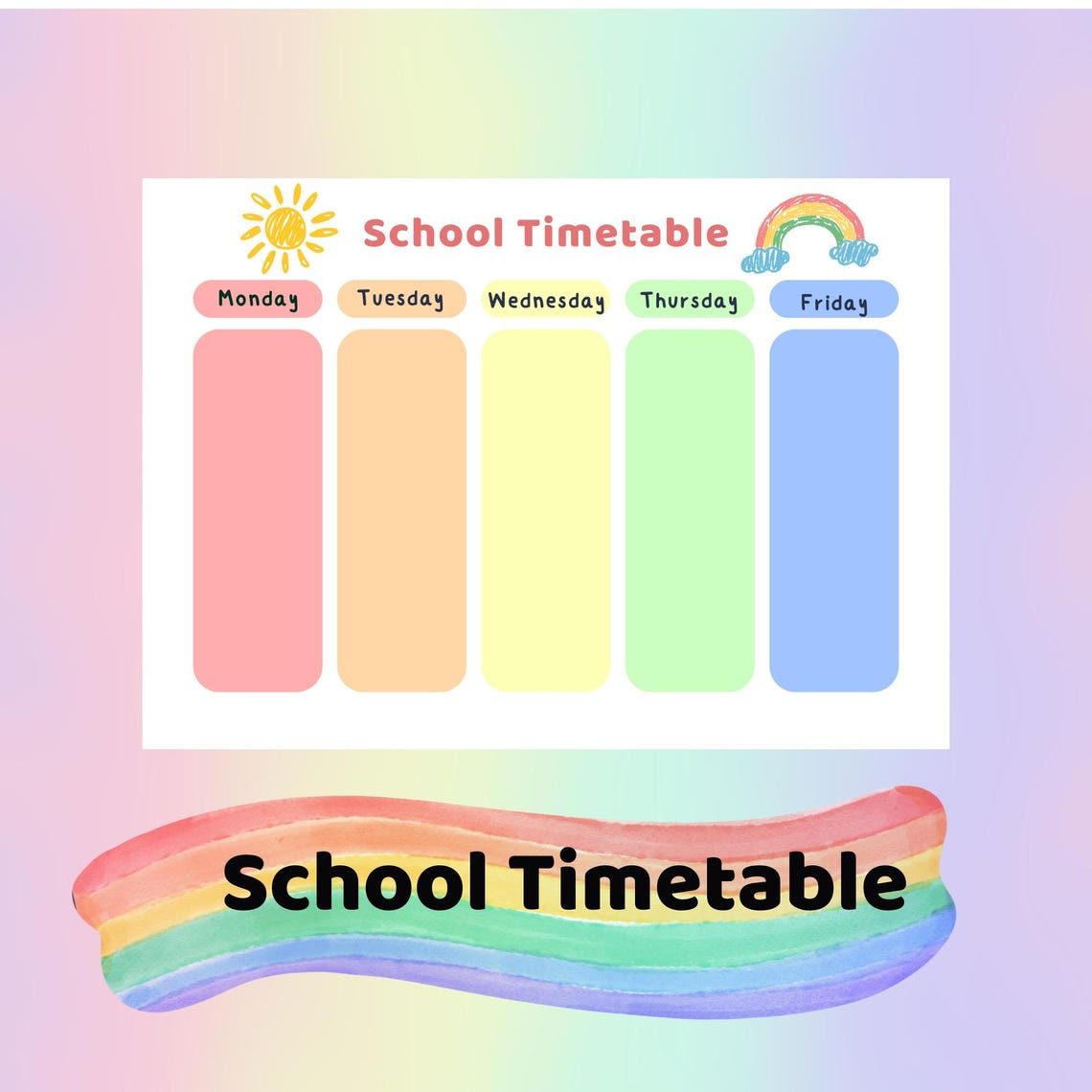 Printable Planner for Kids, Student Planner Download, Homeschool ...