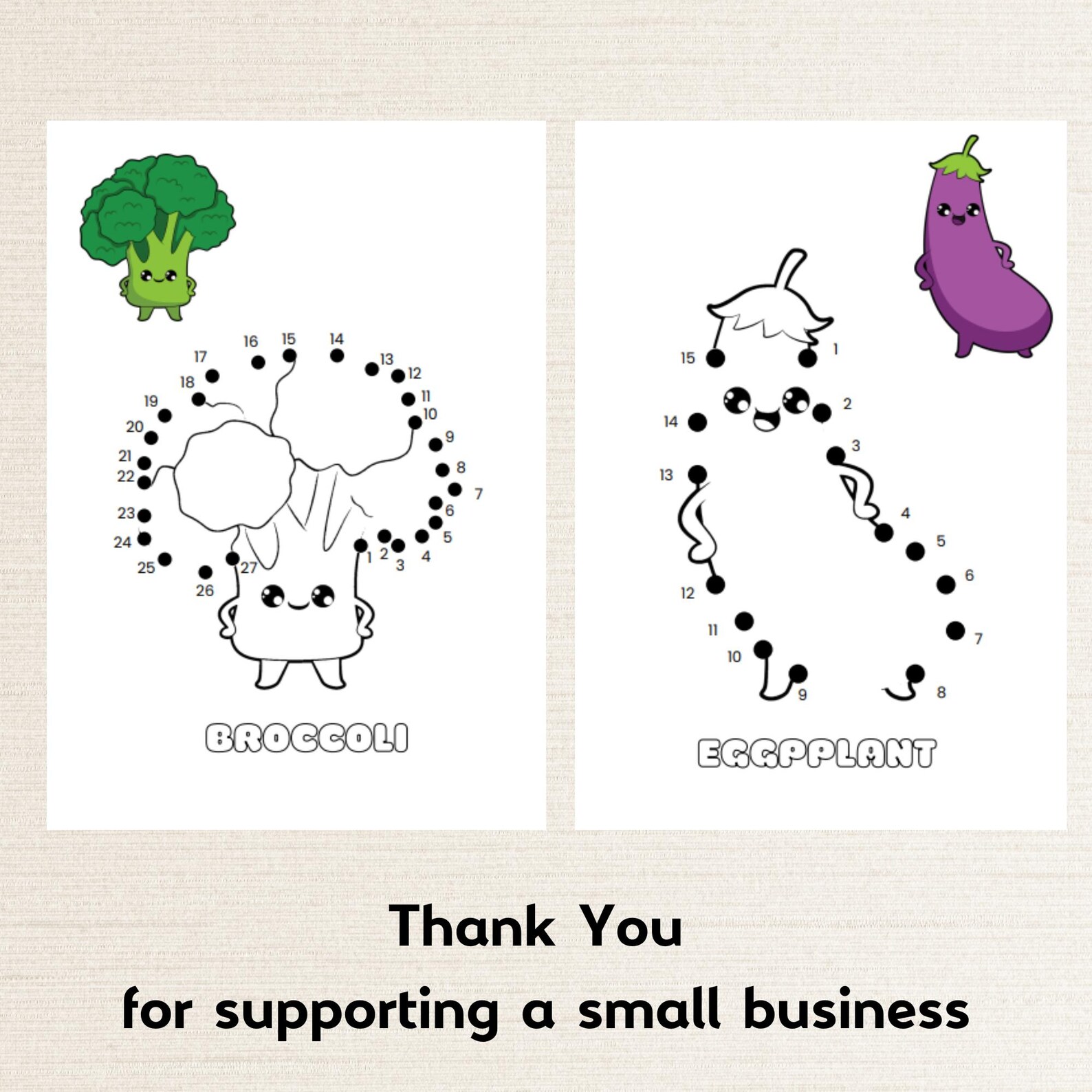 20 Connect the Dots Vegetables Coloring Pages, Easy Coloring, Dot-to ...