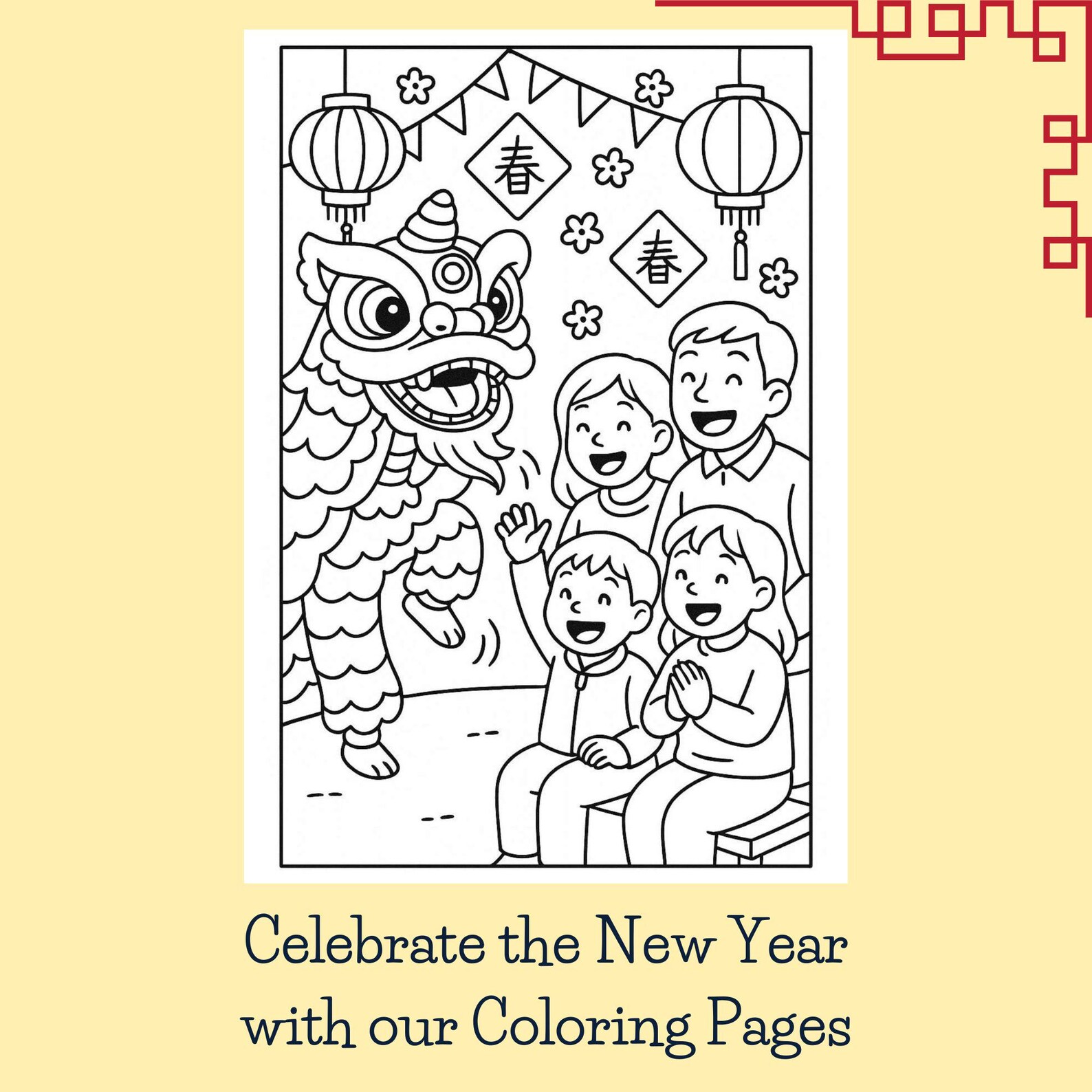 Chinese Zodiac Animals Coloring Pages: Lunar New Year (printable) - Etsy