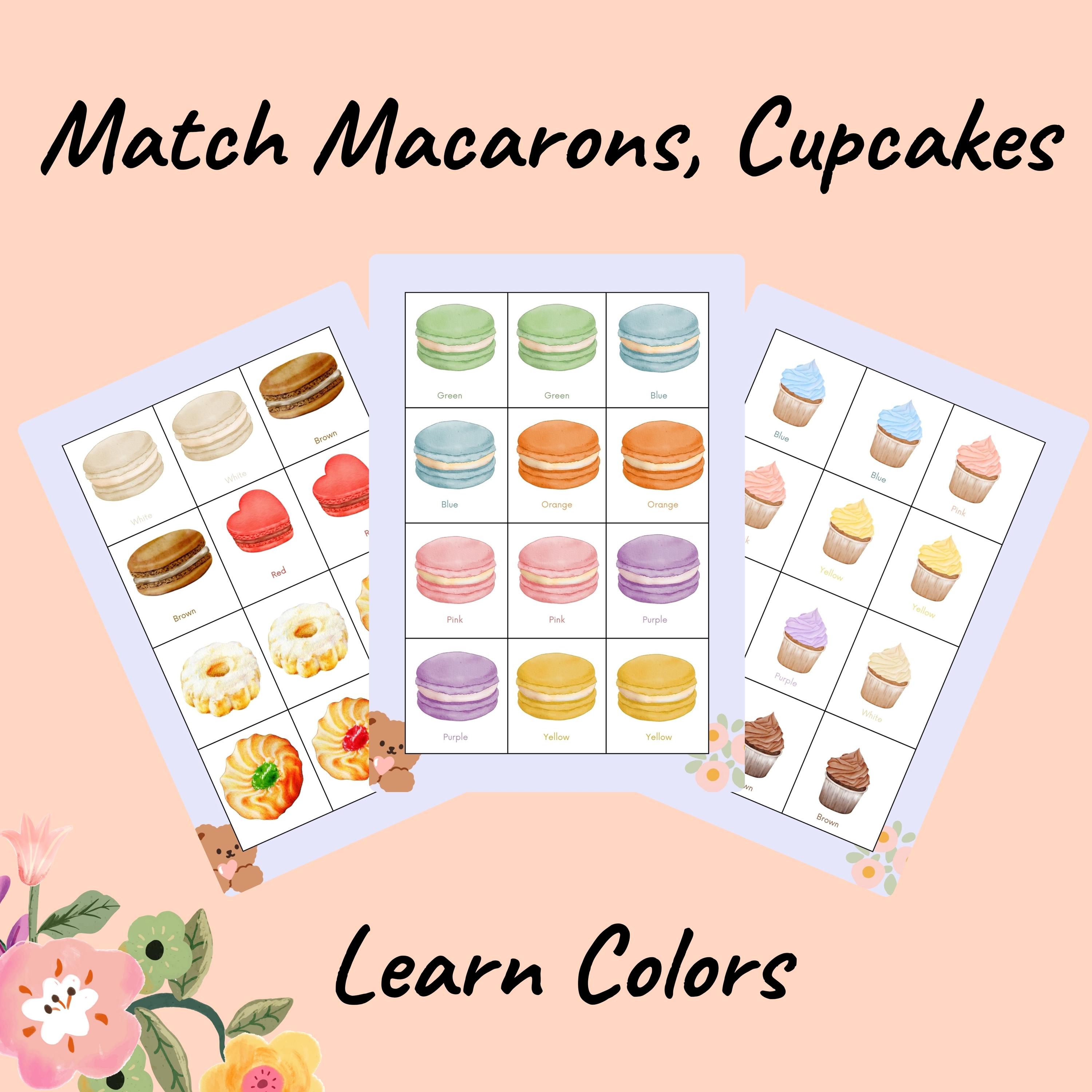 Printable Tea Party Matching Game for Kids, Tea Party Color Matching ...