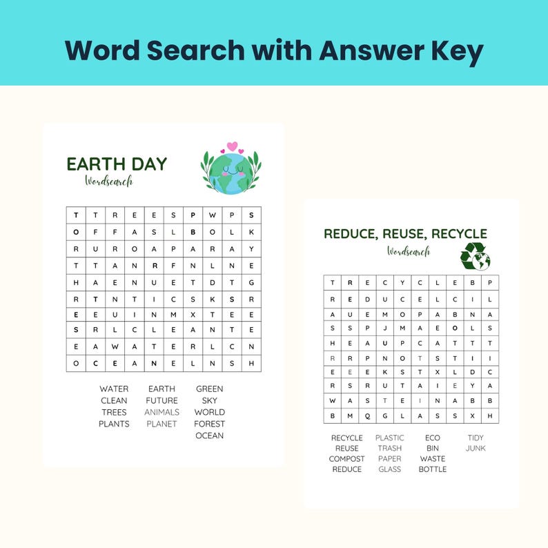 Earth Day Activities for Preschoolers Printable, Earth Day Worksheet ...