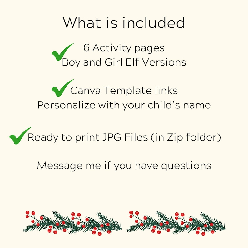 67 Elf Christmas Activity Booklet, Editable Canva Template (printable ...