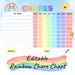 Printable Kids Rainbow Chore Chart, Weekly Chore Planner, Family Chore ...