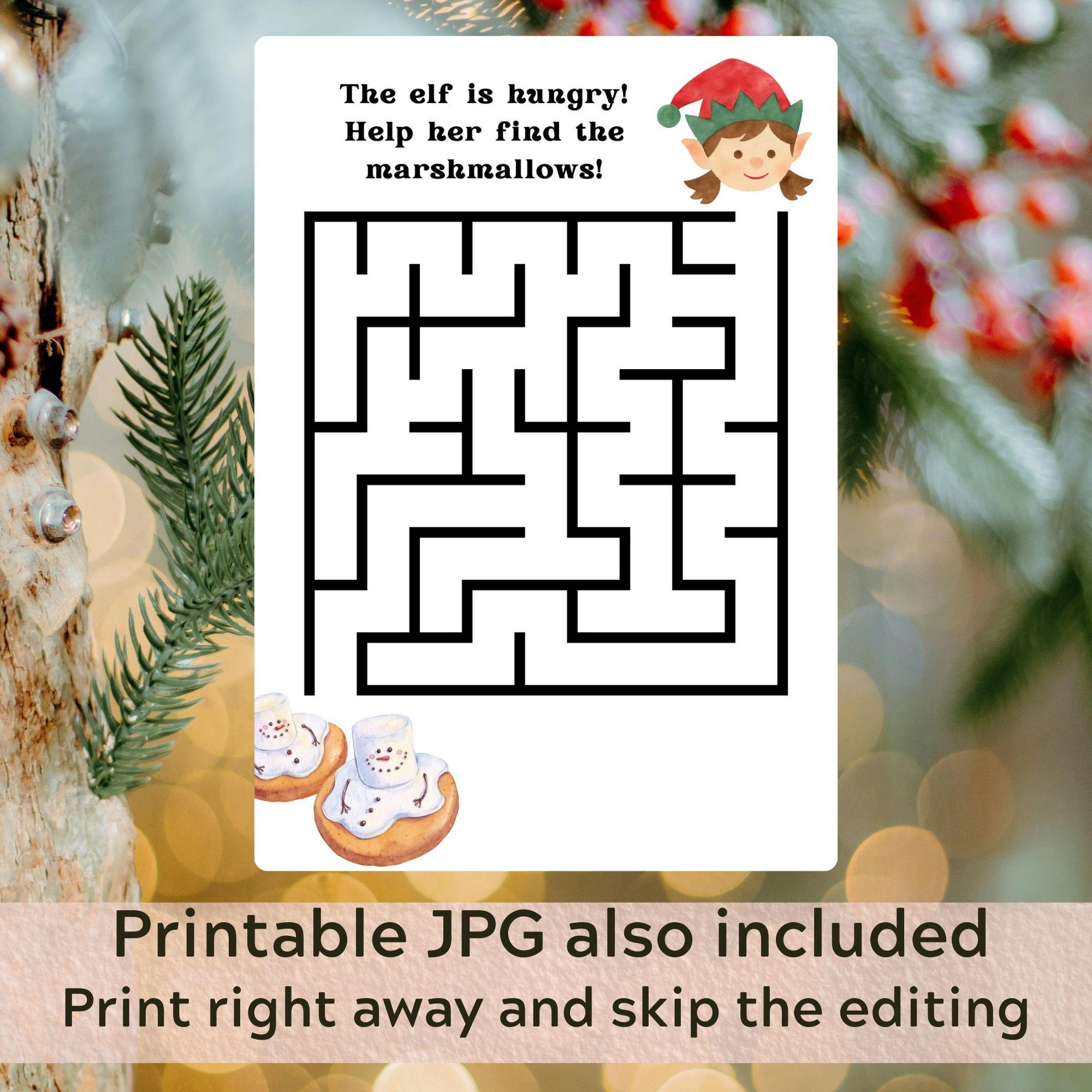 67 Elf Christmas Activity Booklet, Editable Canva Template (printable ...