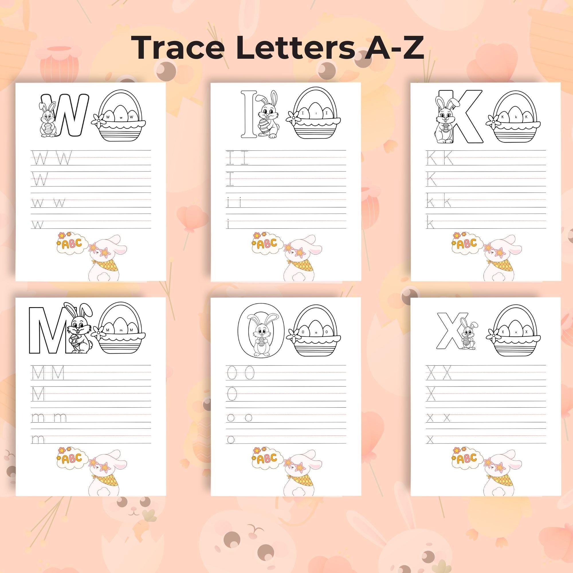 Easter Sight Word Activity Printable, Preschool Easter Tracing and ...