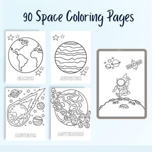 Space Planets Coloring Pages for Kids, Outer Space Coloring Pages ...