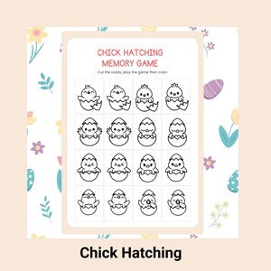 Printable Easter Matching Game for Kids, Easter Memory Game for ...