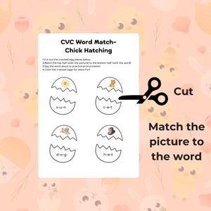 Easter Sight Word Activity Printable, Preschool Easter Tracing and ...