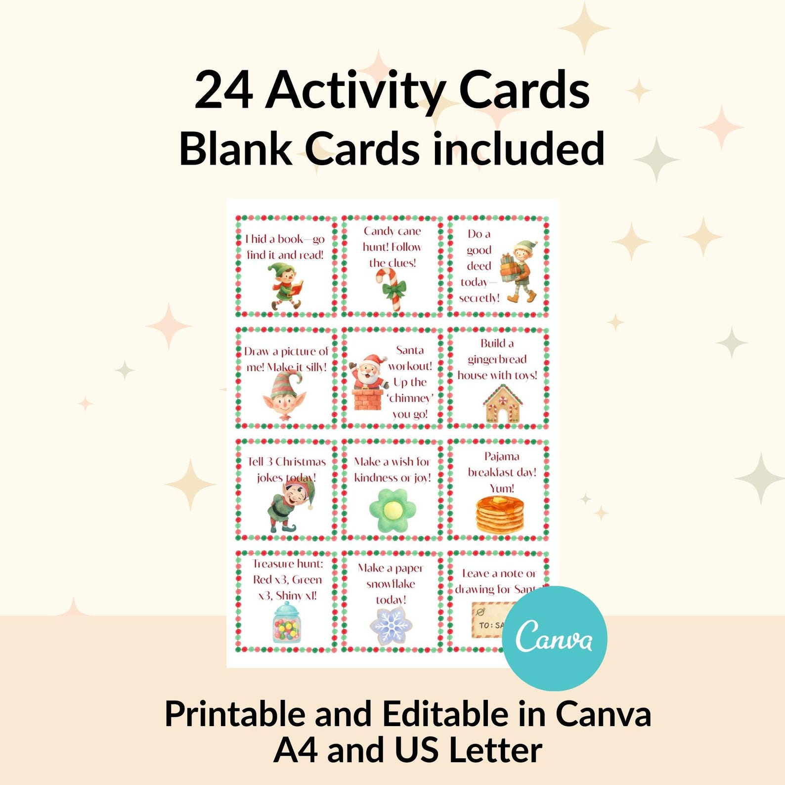 Editable Christmas Elf Kit | Letters, Certificates (canva) - Etsy