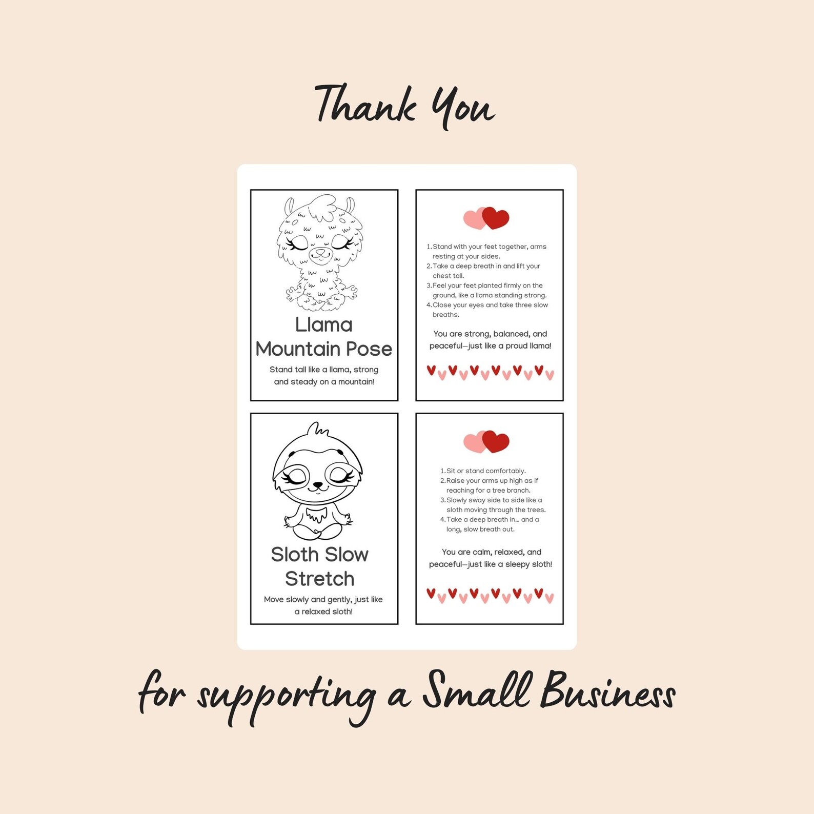 Printable Mindfulness Cards for Kids, Kids Yoga Activity, Breathing and ...