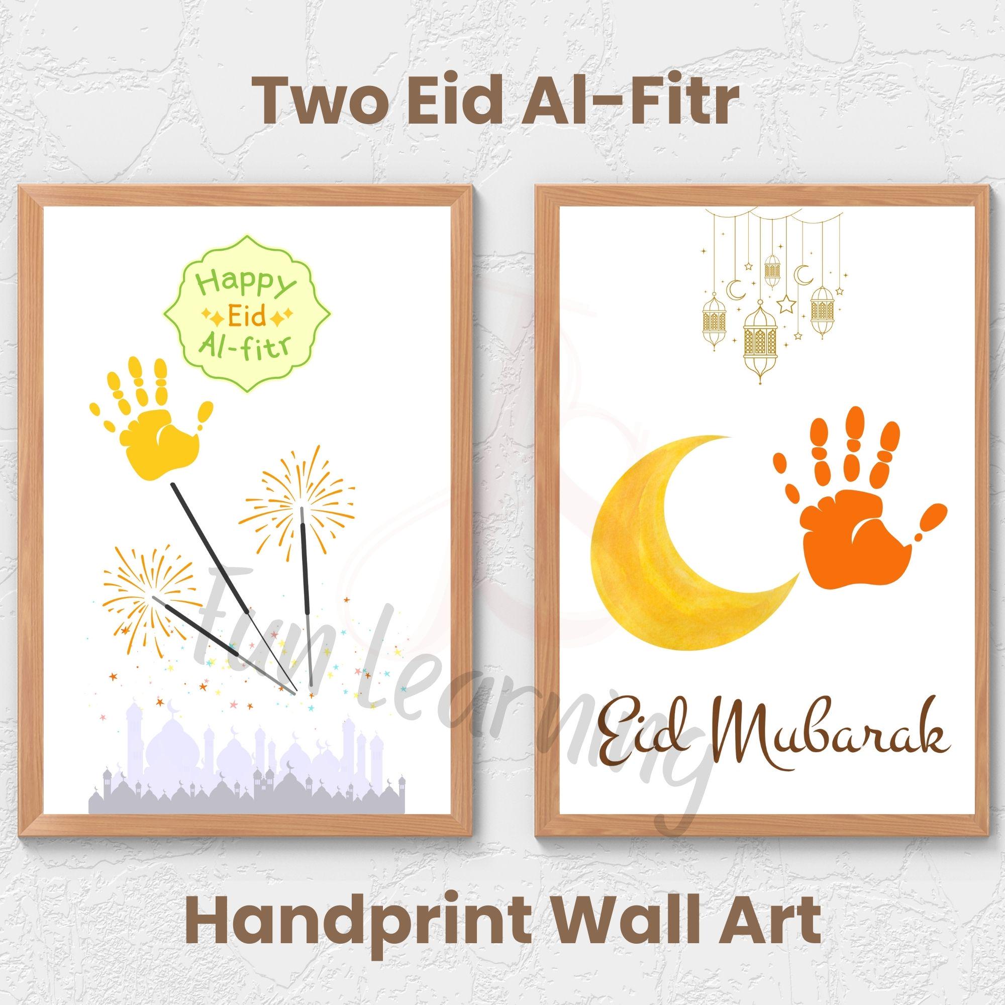 Eid Handprint Craft: DIY Eid Mubarak Keepsake (digital Download) - Etsy