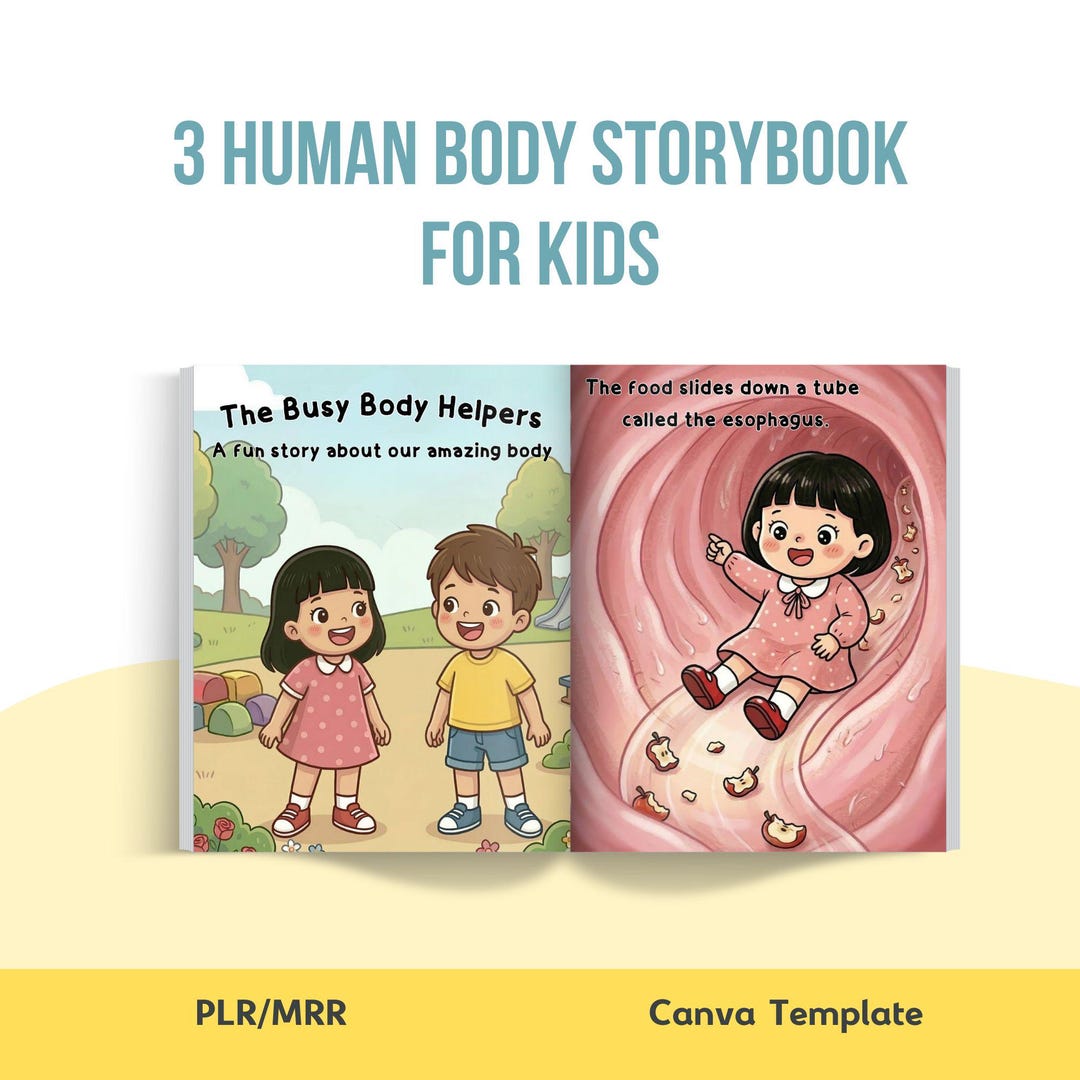 Preschool Human Body Storybooks Bundle | Anatomy for Kids Printable ...