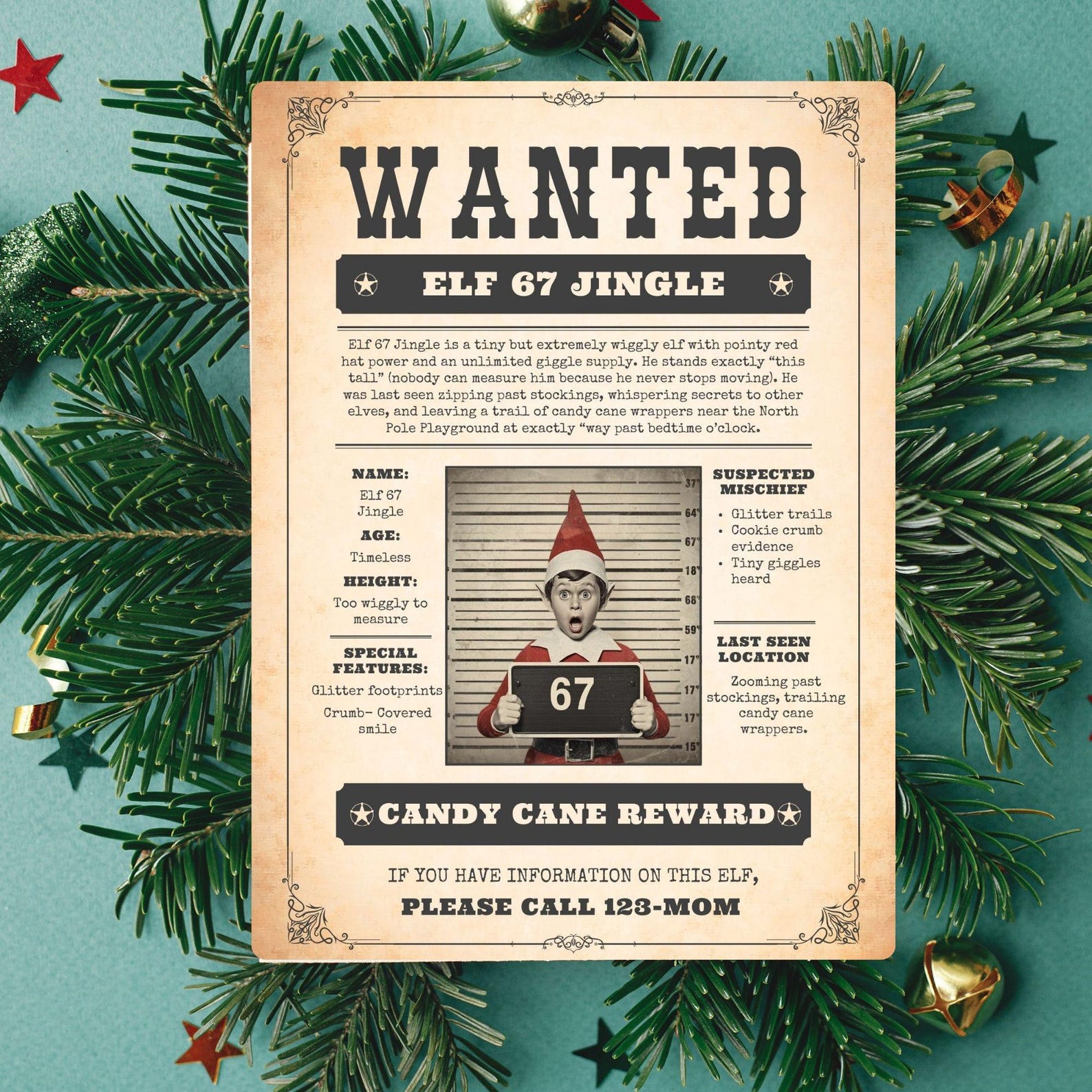Editable Elf Newspaper Prop & Wanted Poster | Christmas Printable ...