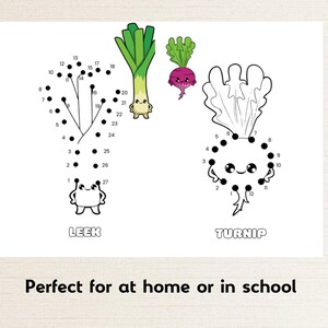 20 Connect the Dots Vegetables Coloring Pages, Easy Coloring, Dot-to ...