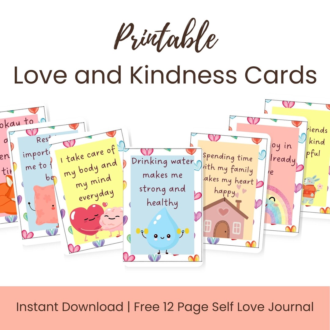 40 Printable Affirmation Cards for Kids, Encouragement Cards ...