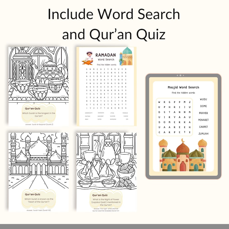 Ramadan Journal for Kids Printable PDF | 43 Page Islamic Activity ...