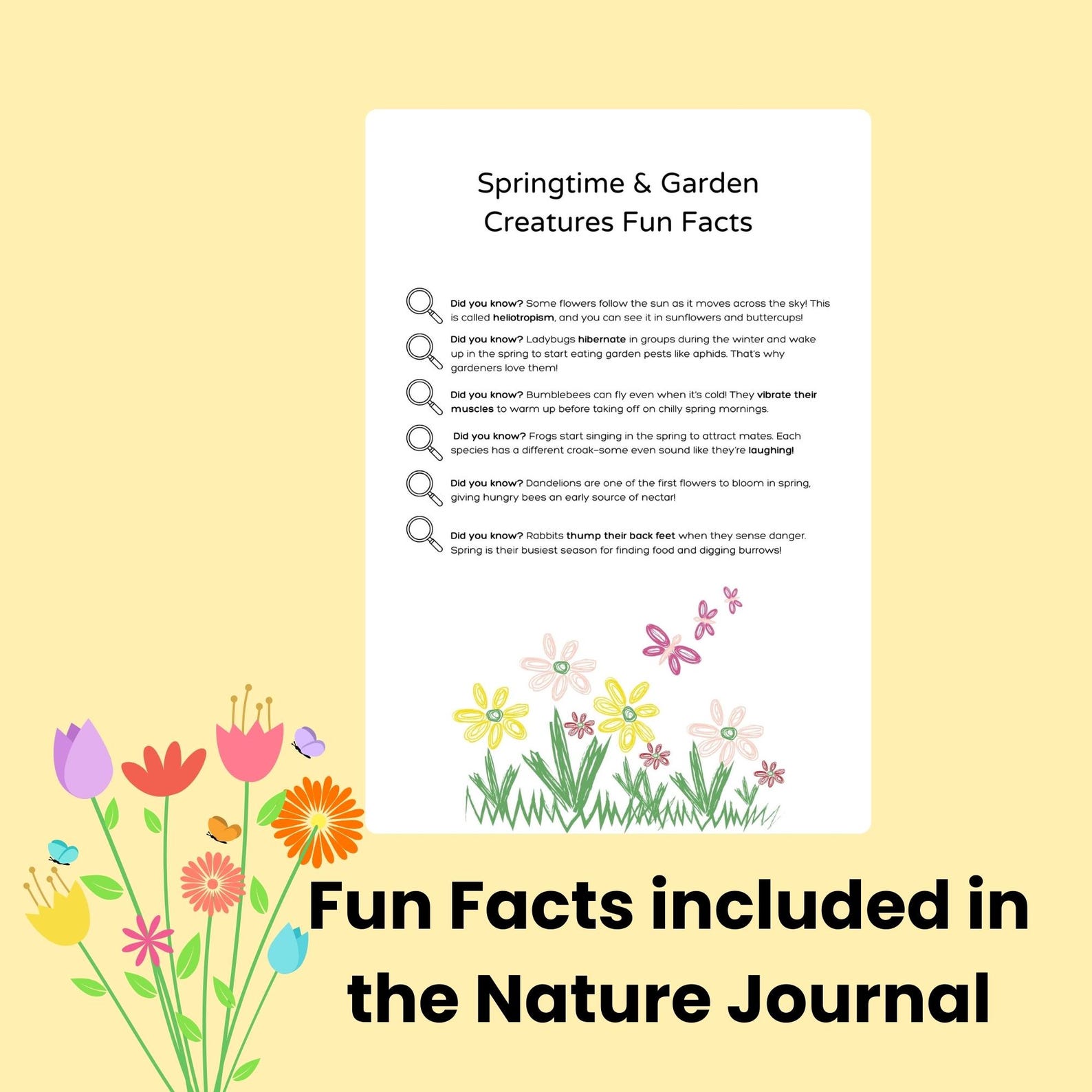 Spring Scavenger Hunt Printable for Kids, Nature Scavenger Hunt ...