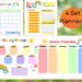 Kids' Planner Bundle Rainbow Edition, Digital Weekly Planner, Homework ...