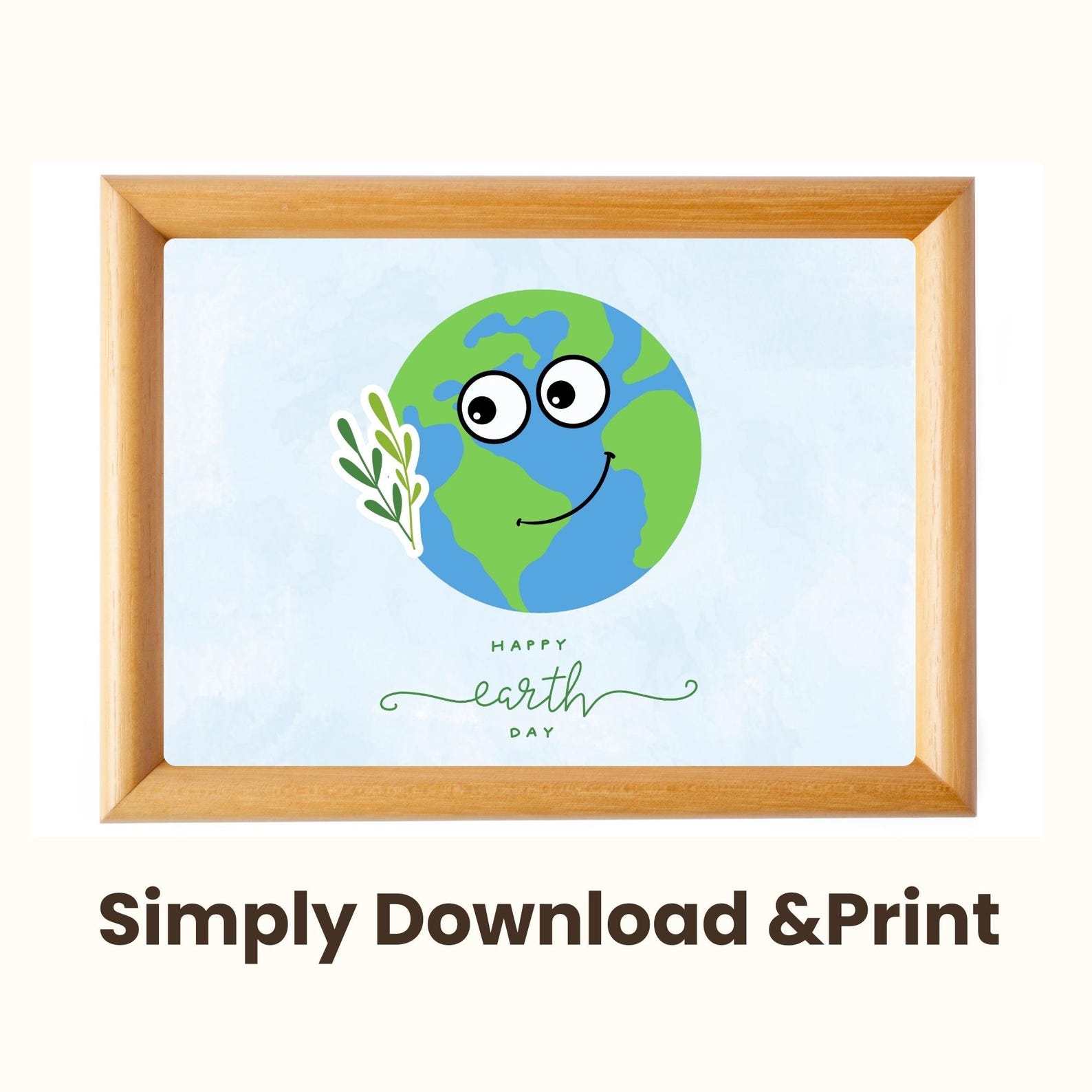 Earth Day Handprint Craft for Preschoolers, Printable Earth Day ...