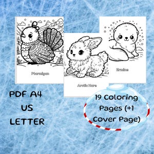 Arctic Animal Coloring Pages With Fun Facts - Printable Activity Book ...