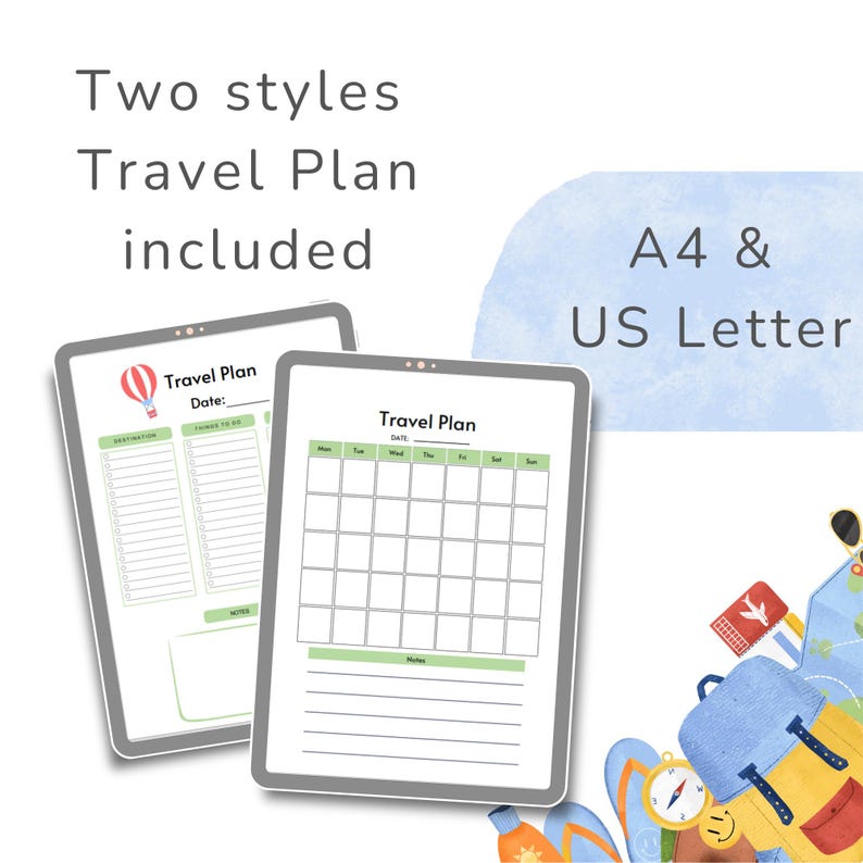 Printable Road Trip Journal for Kids, Printable Travel Activity Book ...