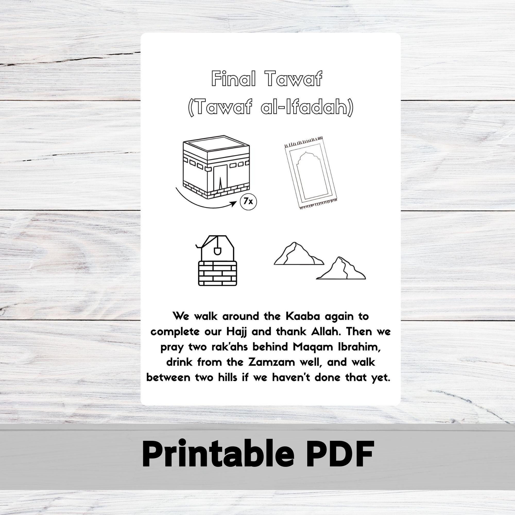 My Hajj Journey Coloring Pages for Kids | 20 Printable Islamic Hajj ...