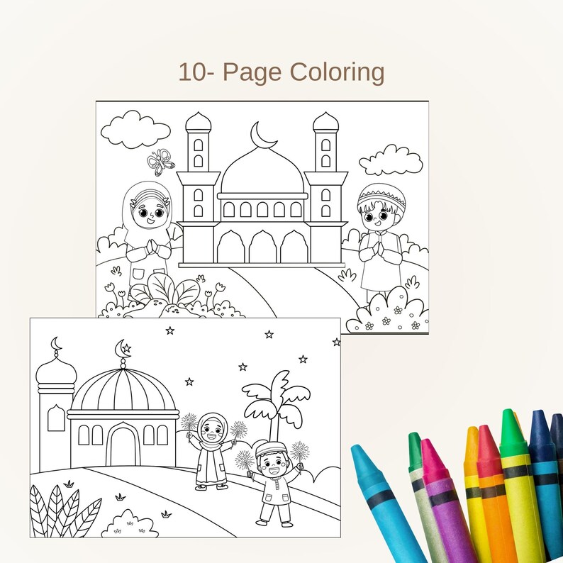 Islamic Activity Book for Kids, Ramadan Printable, Arabic Alphabet ...