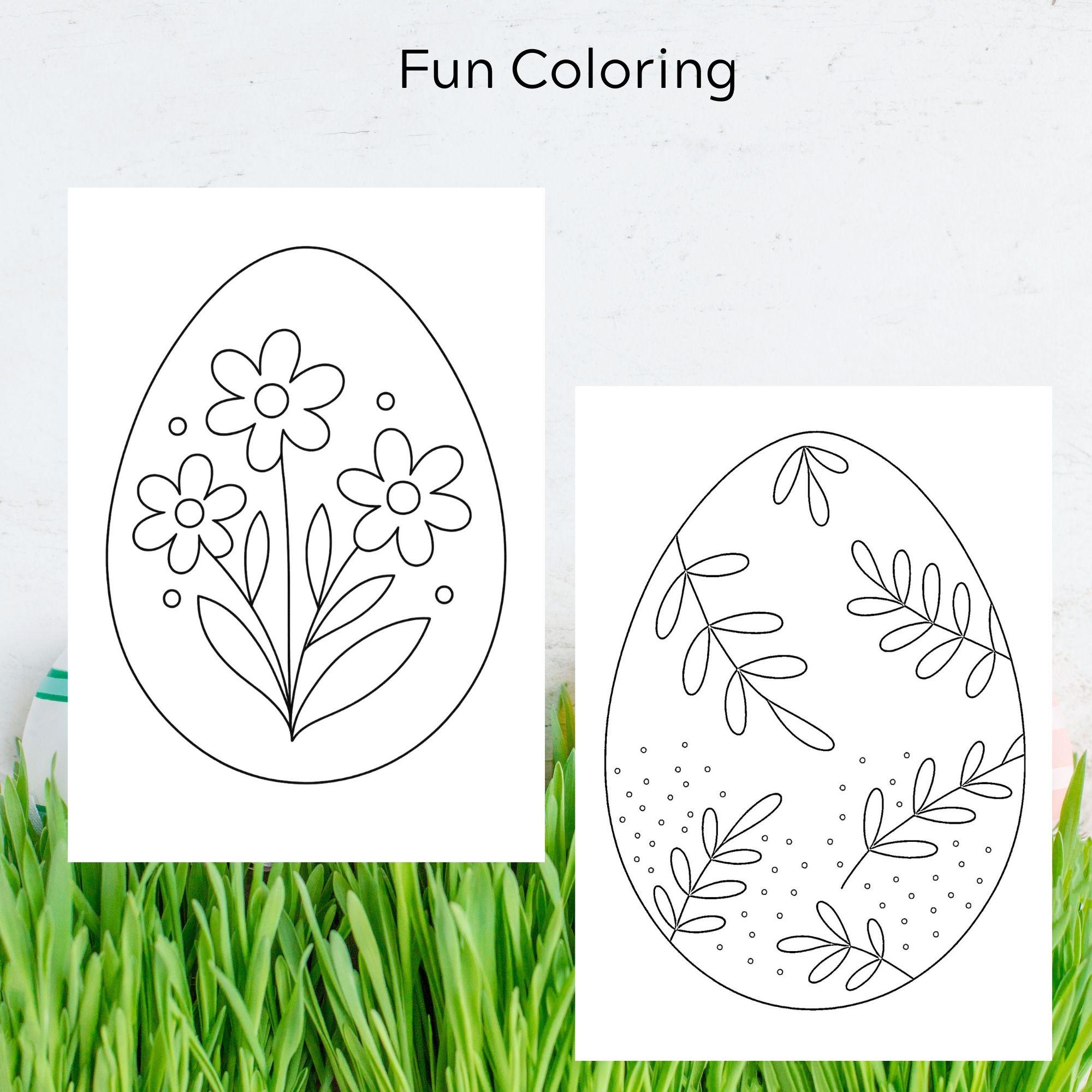 Easter Egg Coloring Pages | 80 Spring Designs, Kids & Adults (PDF/JPG ...