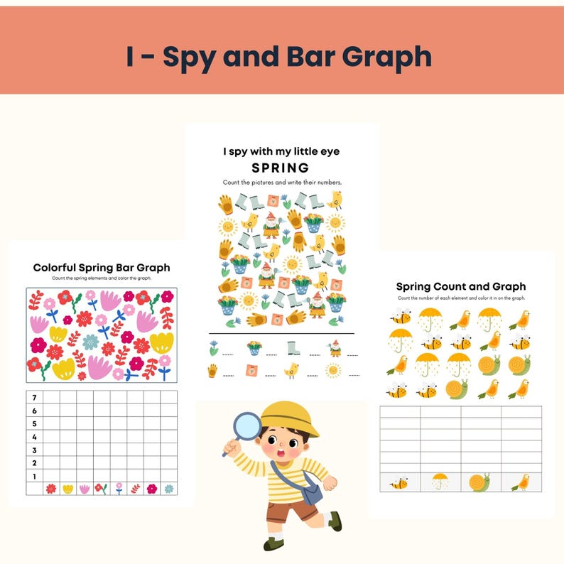 Spring Counting Activities for Preschoolers, Easter-themed Addition and ...