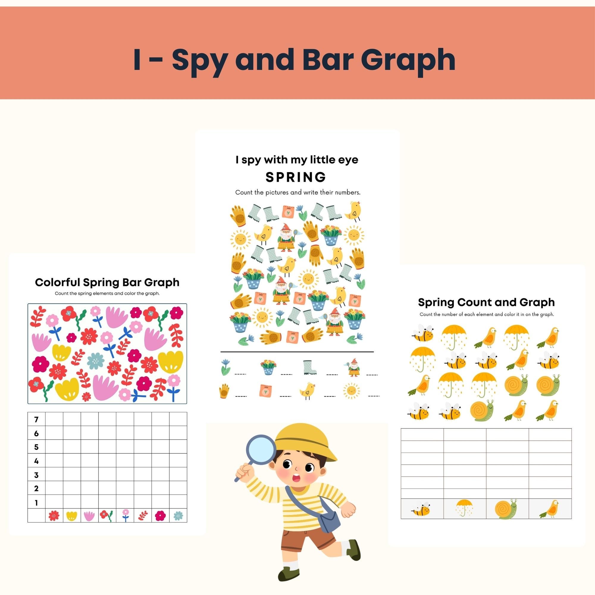 Spring Counting Activities for Preschoolers, Easter-themed Addition and ...