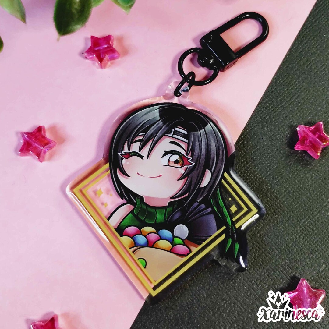 FF7 Chibi Yuffie Acrylic Charm - Etsy