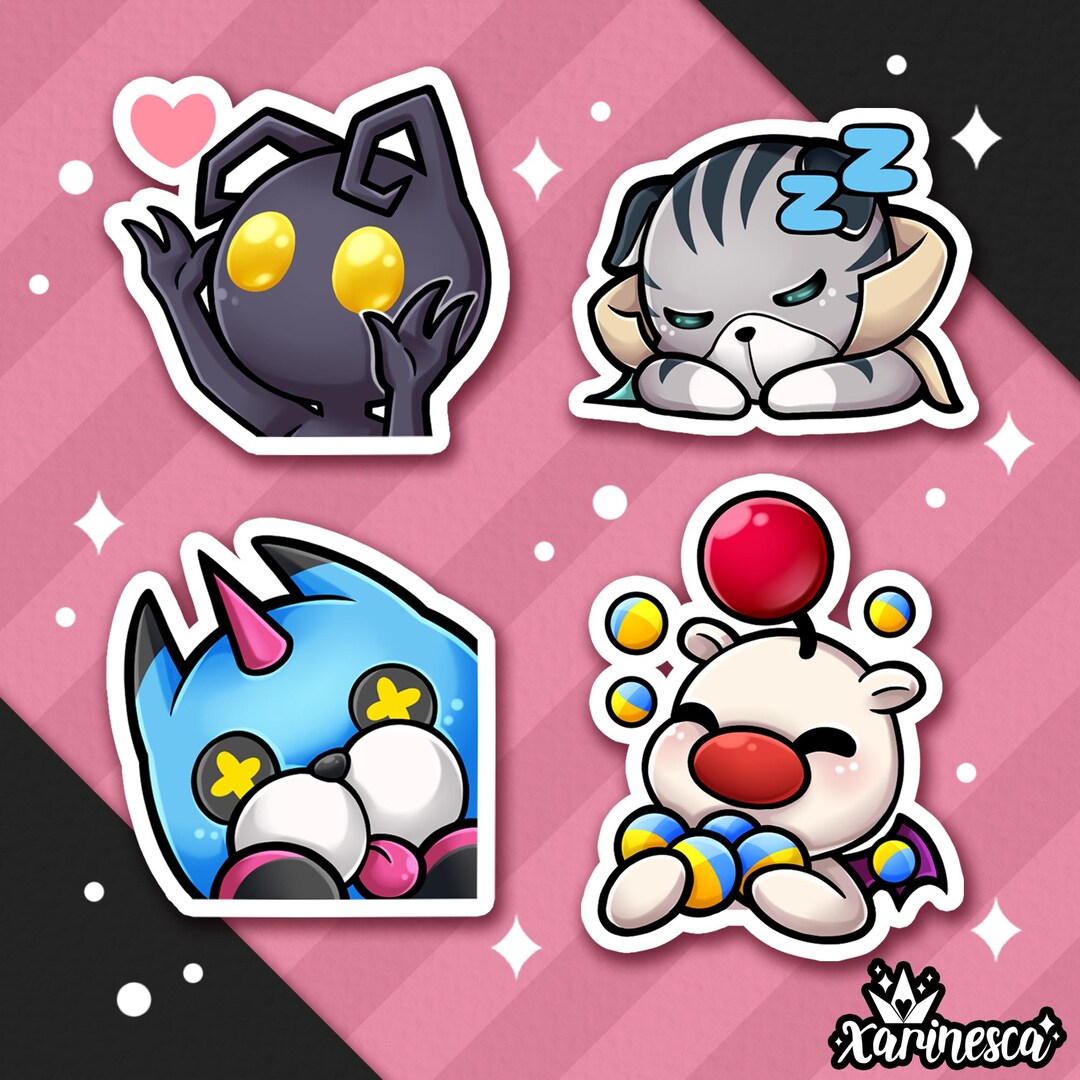 Kingdom Hearts Creatures Vinyl Weatherproof Sticker // Heartless ...
