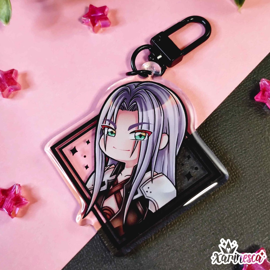 FF7 Chibi Sephiroth Acrylic Charm - Etsy