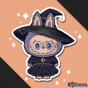 Labubu Spooky Vinyl Weatherproof Sticker // Baphomet // Witch ...