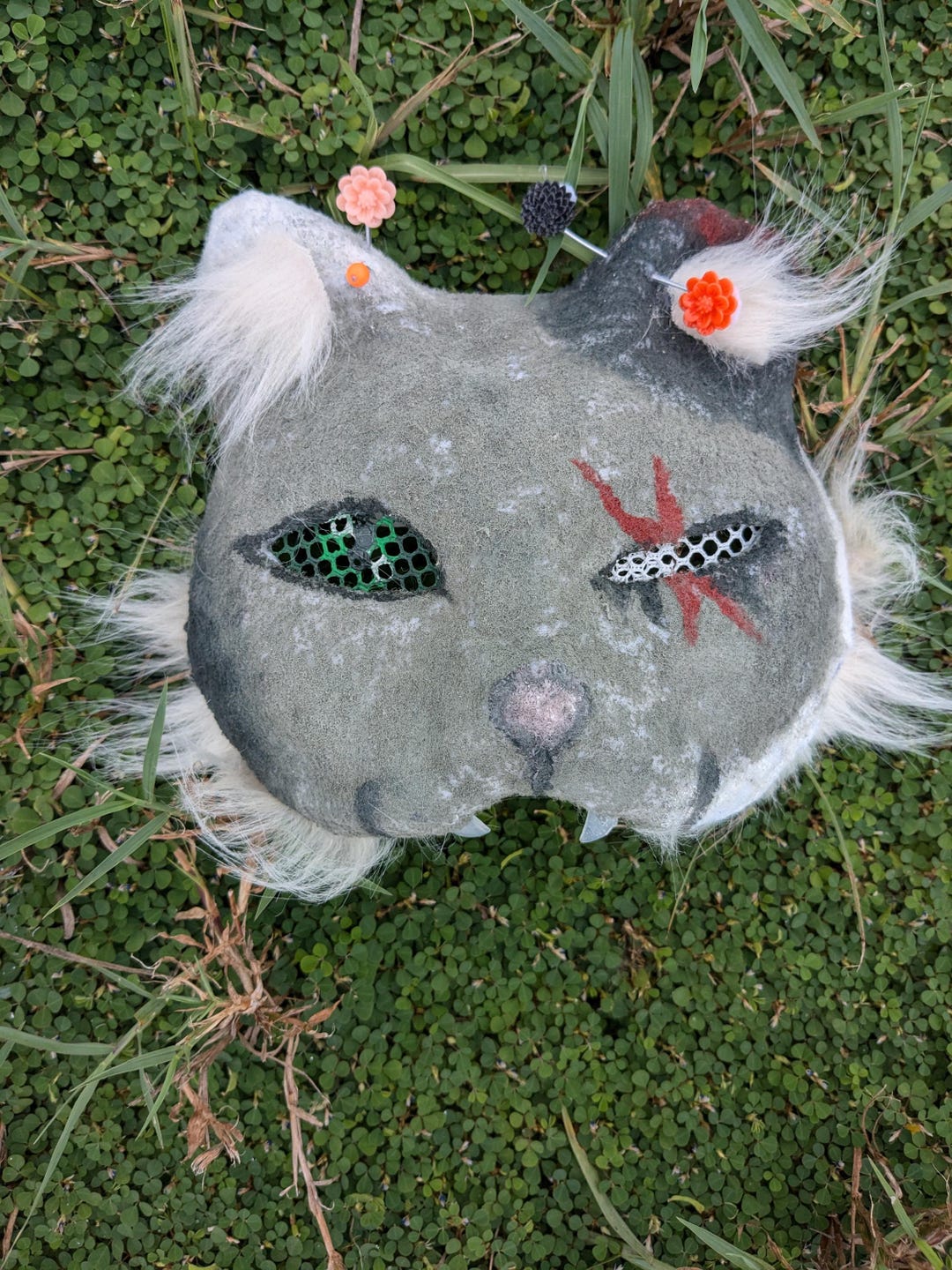 Battle-scarred Cat Therian Mask - Etsy