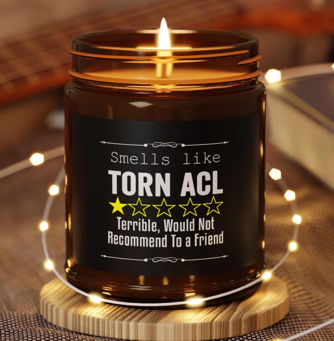 Torn ACL, Get Well Soon Scented Candle, Post Operation Gift, Fast ...
