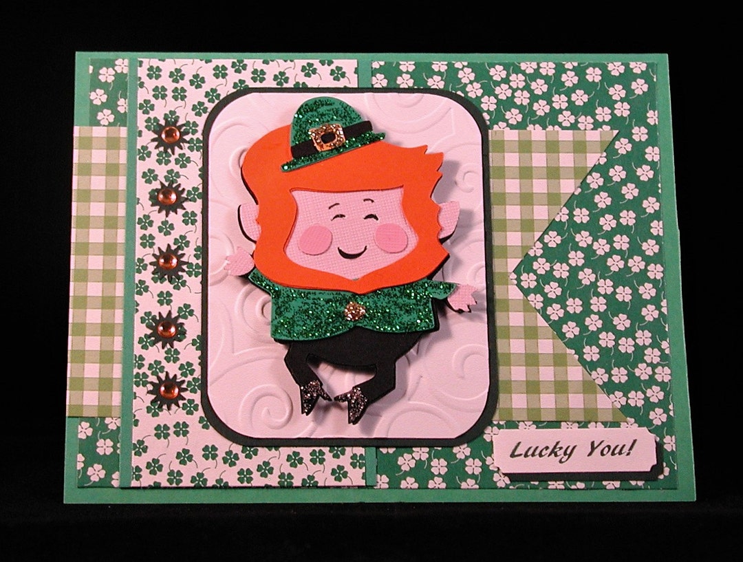Lucky Leprechaun Card - Etsy