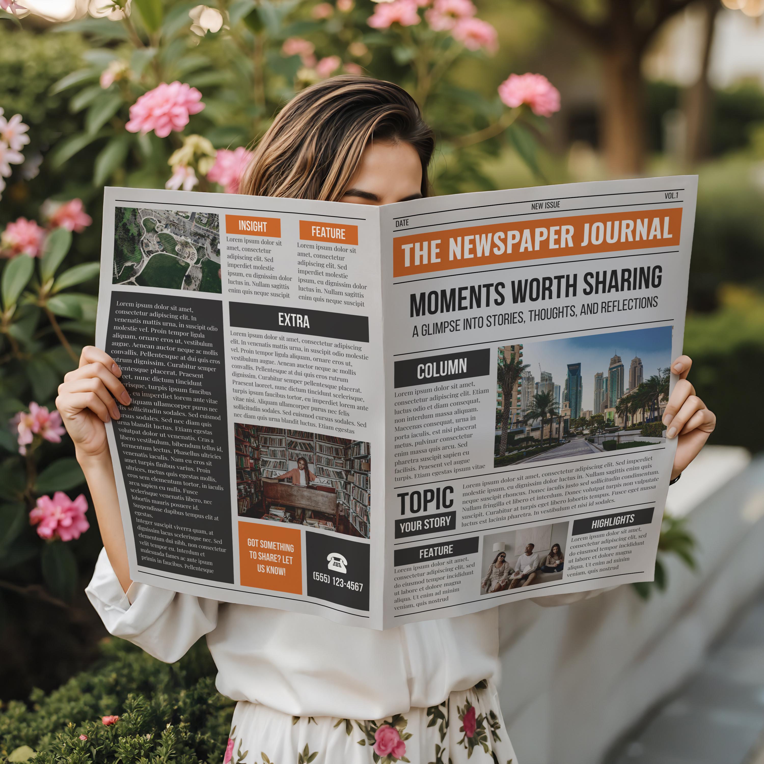 Canva Newspaper Editable Templates |printable Fake Newspaper Template ...
