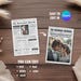 Editable Canva Retirement Newspaper Template | Retirement Party ...