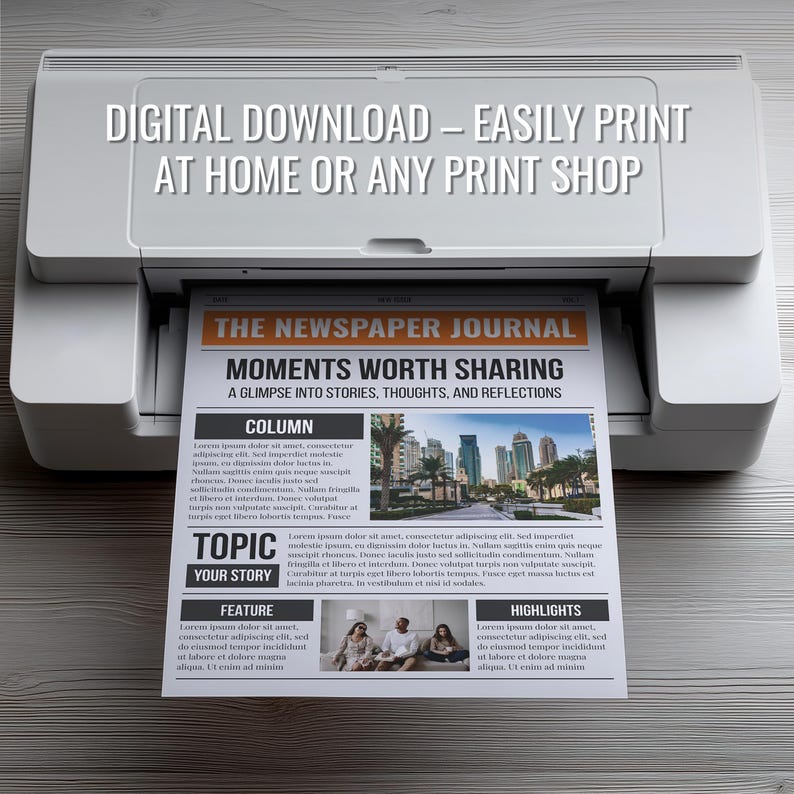 Editable Front Page Newspaper Canva Template Bundle|printable Fake ...