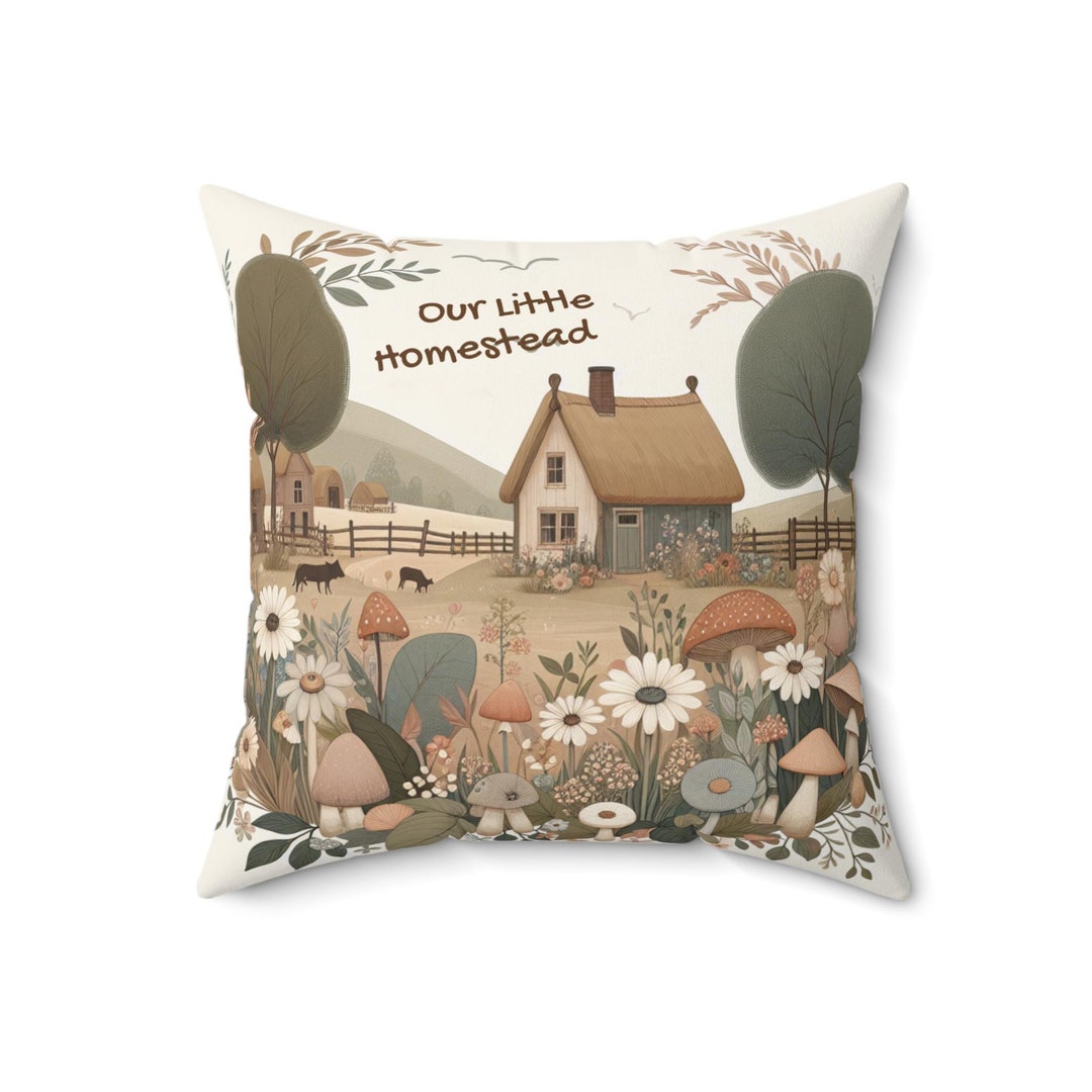 Our Little Homestead Rustic Cottagecore Soft Faux Suede 2-sided Design ...