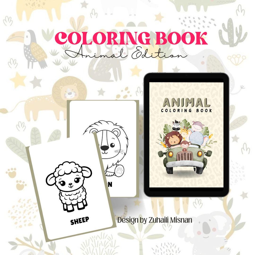 Alphabets Animals Coloring Pages for Kids | Animal Coloring Pages ...