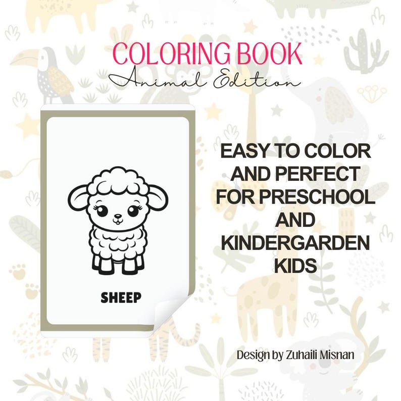 Alphabets Animals Coloring Pages for Kids | Animal Coloring Pages ...