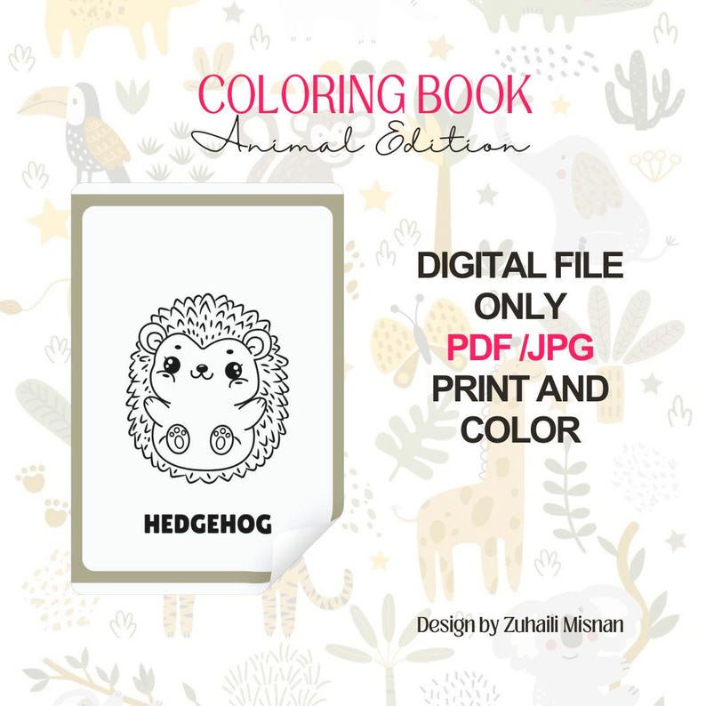 Alphabets Animals Coloring Pages for Kids | Animal Coloring Pages ...