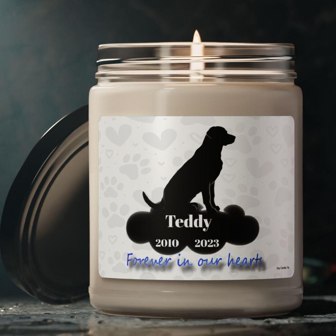 Custom Labrador Retriever Memorial Candle, Pet Loss, Dog Lover Gift ...