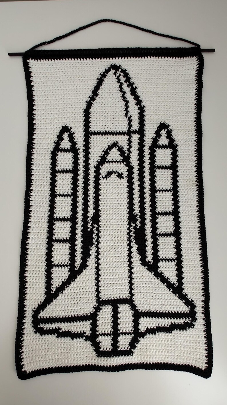 The Spaceship Tapestry Crochet Pattern - Etsy